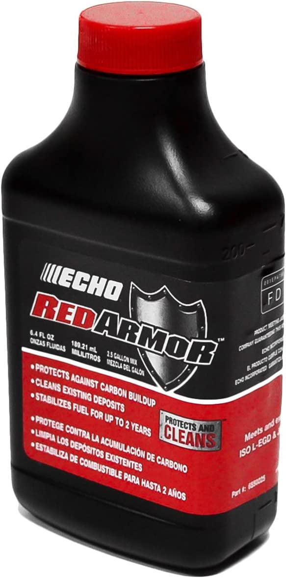 Echo Red Armor 2-Stroke Engine Oil 6.4 oz Bottle 50:1 Mix for 2.5 ...