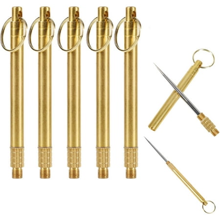 5 Pieces Portable Titanium Toothpicks, Pocket Toothpick Integrated with ...