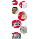 Techtongda Blue Retractable Pull-Down Attic Ladder, Aluminum ...