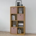 Modern 8 Cube Storage Organizer with Opened Back Shelves,2 X 4 Cube ...