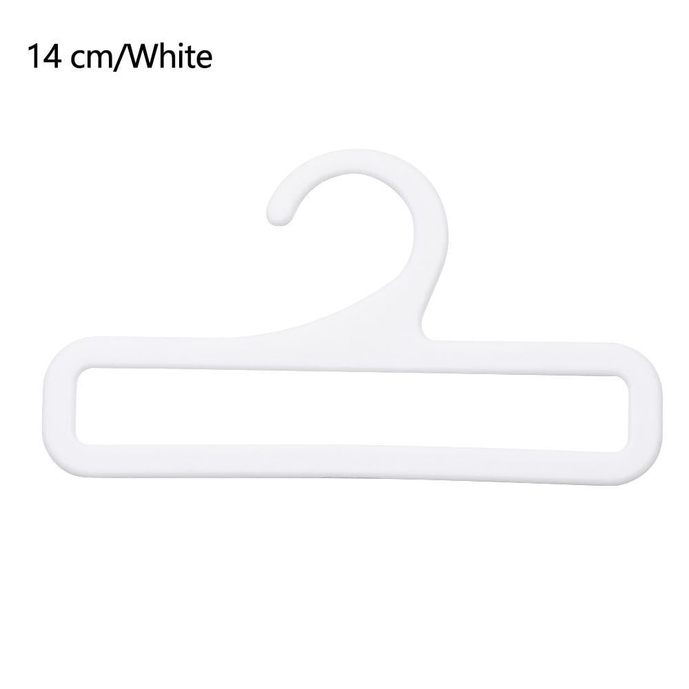 10 PCS Durable Thicken 14cm/17cm Plastic Mini Hanger Scarf Hanger Shawl ...