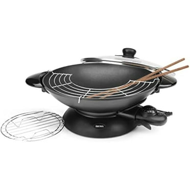 Presto 05900 Stainless Steel Electric Wok for Quick, Uniform Stir-Fry ...