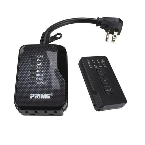 Prime Wire & Cable Outdoor 24 Hour Timer with Remote, Black - Walmart.ca