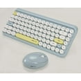 UBOTIE 84Keys Colorful Wireless Keyboards, Mini Compact Retro ...
