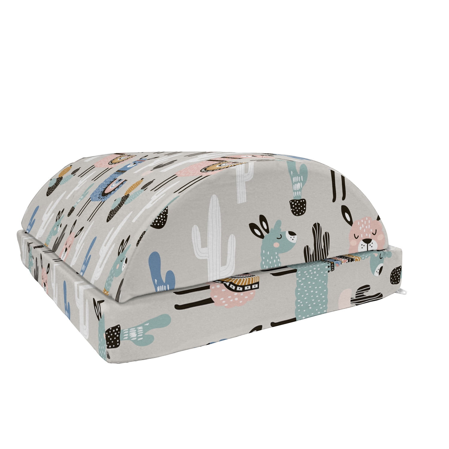 Hipster Foot Rest, Llama Guanaco South American Animals Hand Drawn ...