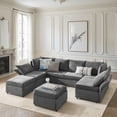 Tina's Home Modular Sectional Sofa with Washable Covers, Pet-Friendly ...