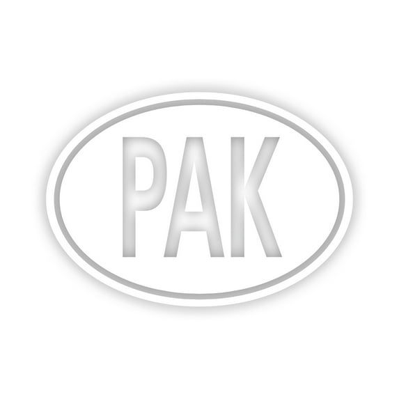Pakistan Oval Sticker Decal Die Cut - Self Adhesive Vinyl ...