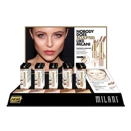 MILANI Contour & Highlight Cream & Liquid Duo Display Set - 15 Pieces ...