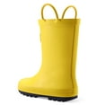 Kushyshoo Yellow Kids Rain Boots for Girls Toddler Waterproof Rubber ...
