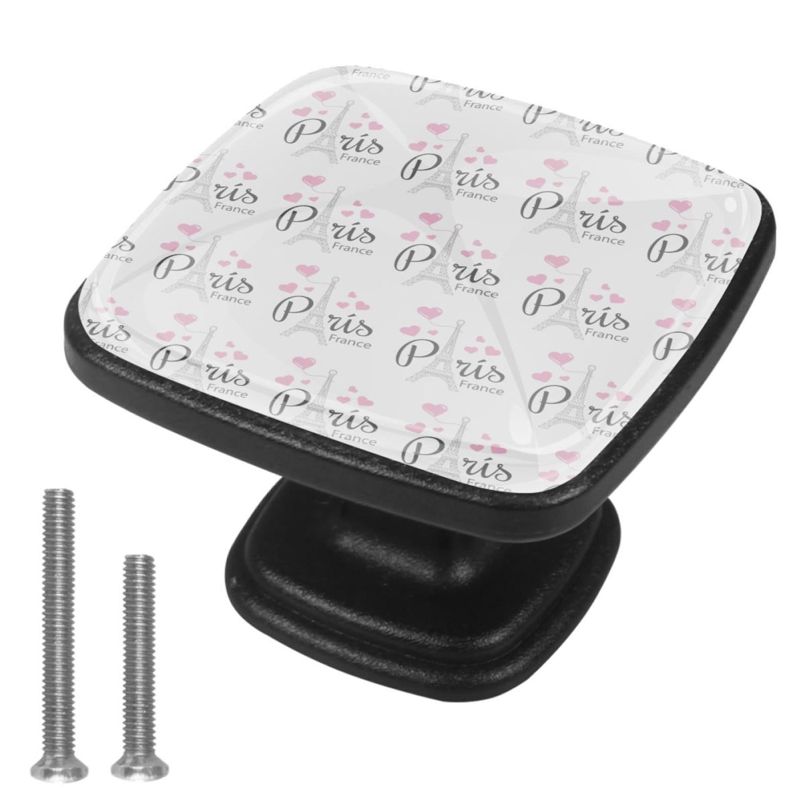 4 Pcs Cabinet Handle Drawer Pulls Paris Pattern Knobs with Screws ...