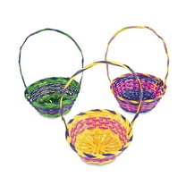 Fun Express 12 Pieces 5 Inch Small Square Easter Baskets, Assorted ...