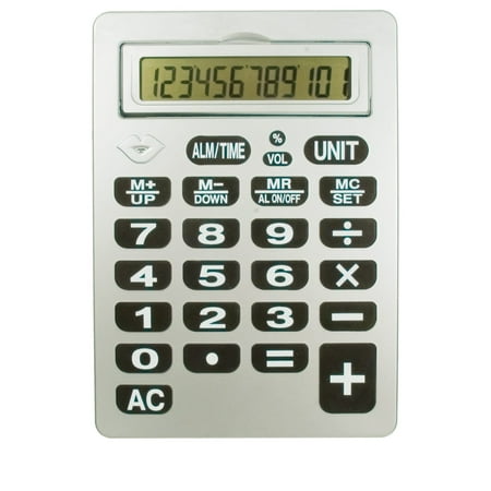 Reizen 12-Digit Jumbo Talking Calculator - Walmart.com