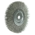 Weiler Narrow Face Crimped Wire Wheel, 6 in D x 3/4 W, .0118 Stainless ...