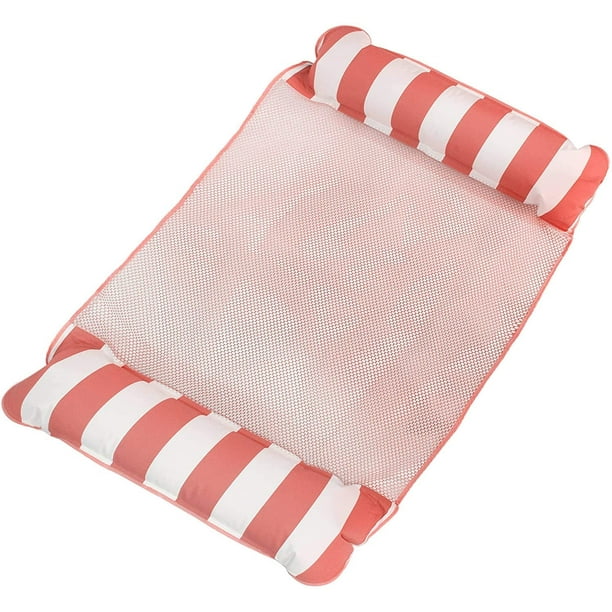 Inflatable Pool Float Watermelon Floating Bed Swim Ring Air Chamber ...