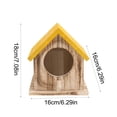 Bird House Hanging Wooden Bird Feeder Nest Shelter, Weather Resistant ...