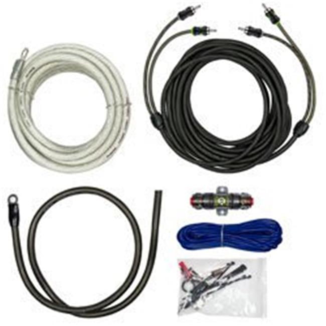 Raptor R5AK4 4 AWG 1500 W Amp Kit with RCA Cable Pro Series - Walmart.com