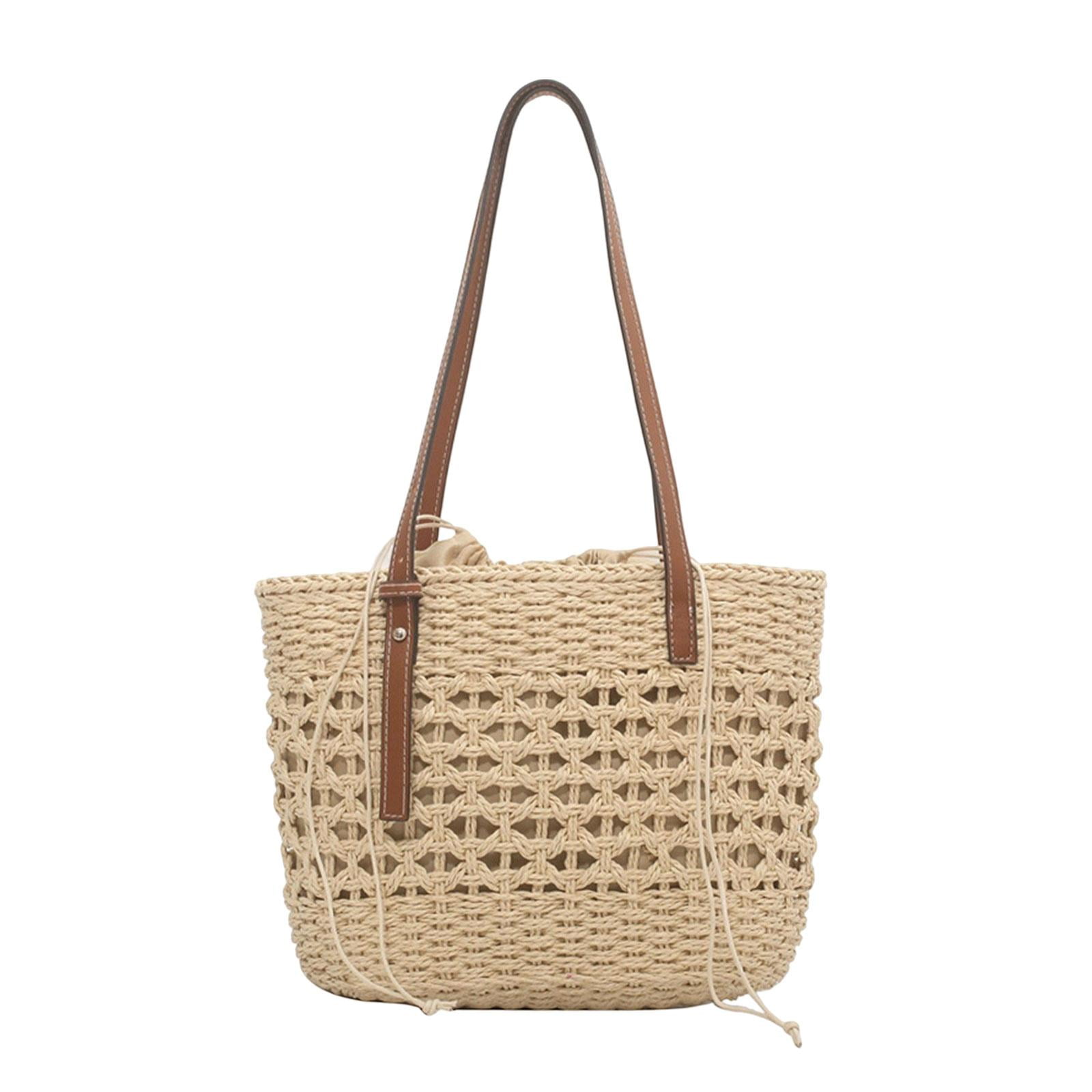 Click here for Lipstore Straw Handbag Summer Tote Casual Bucket V... prices