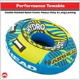 Airhead Hydro Boost Water Raft, 1 Person Towable Tube for Boating, Blue ...