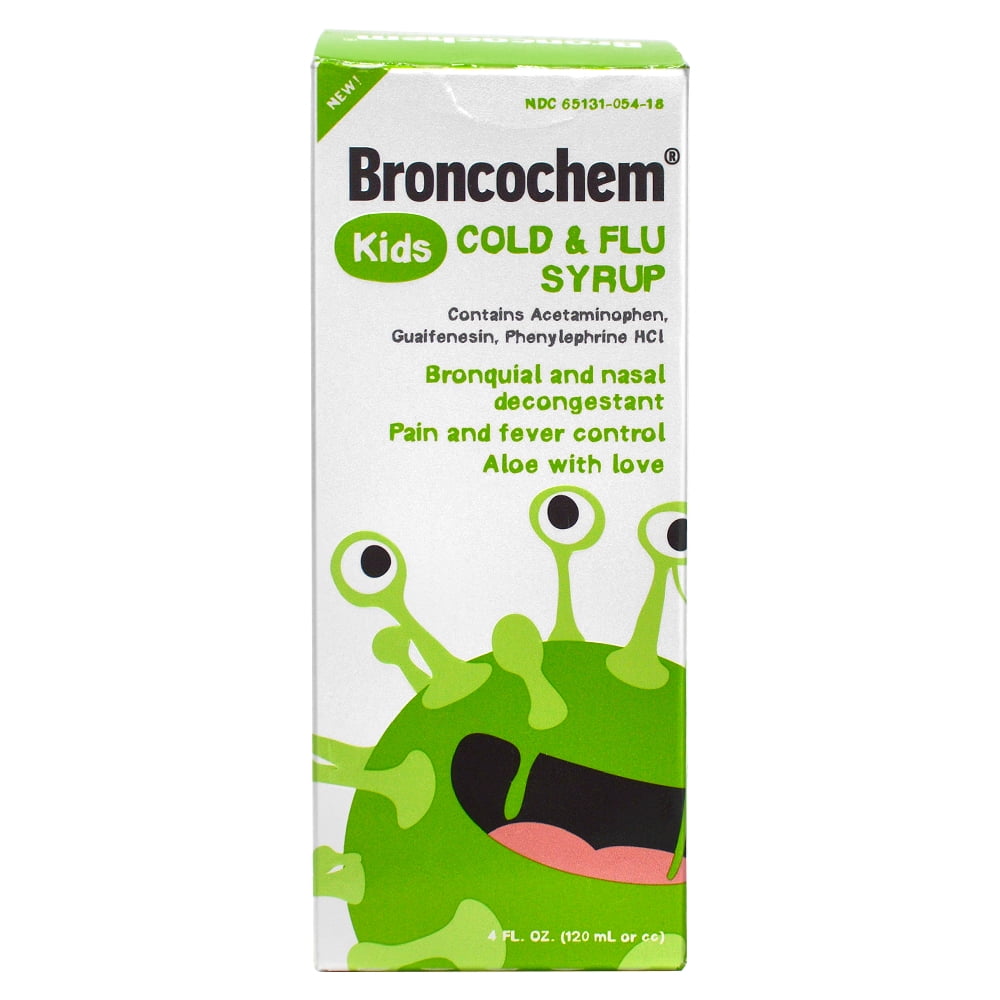 Buy BronCochem Kids Cold & Flu Syrup 4oz Online at Lowest Price in ...