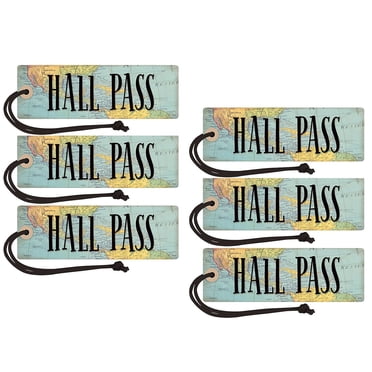 Teacher Created Resources Eucalyptus Magnetic Hall Pass, Pack of 6 ...