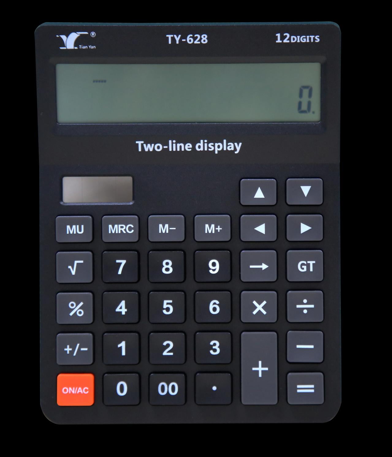 Calculadora científica TY-628 con energía solar y batería, pantalla LCD de 12 dígitos y doble ...