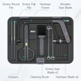 8 in 1 Mini Hacksaw with Woodworking Saw, Household Scissors, Carbide ...