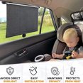 2 Pack Car Window Roller Shades Block Rays for Baby Car Curtain with ...