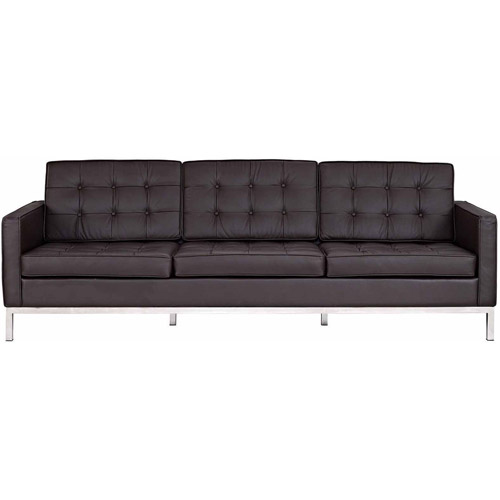 Modway Loft Leather Sofa, Multiple ColorsModway Loft Leather Sofa with ...