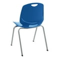 Learniture Academic School Stack Chair -Brilliant Blue (4 Pack ...