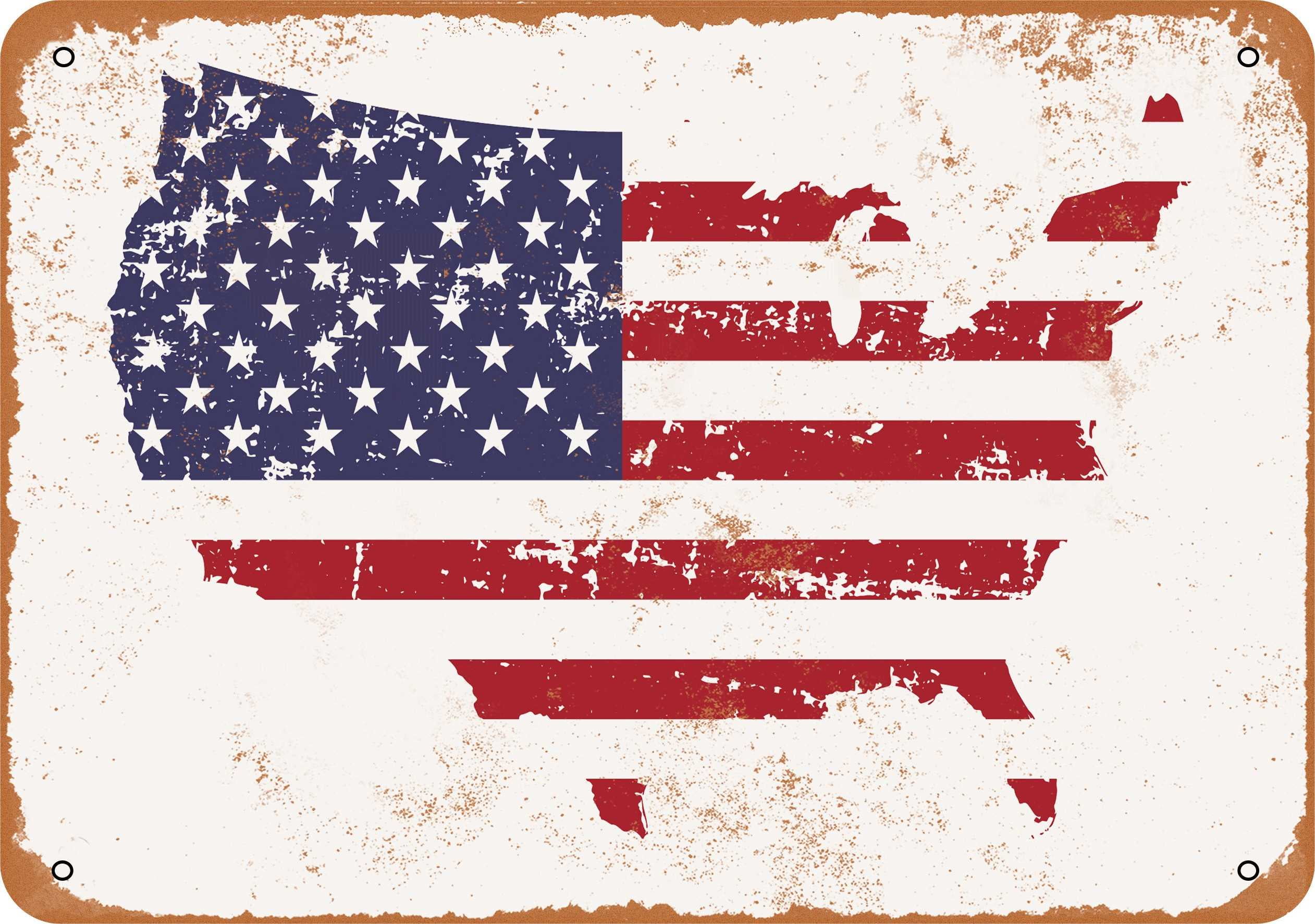 Vintage American Flag Vector