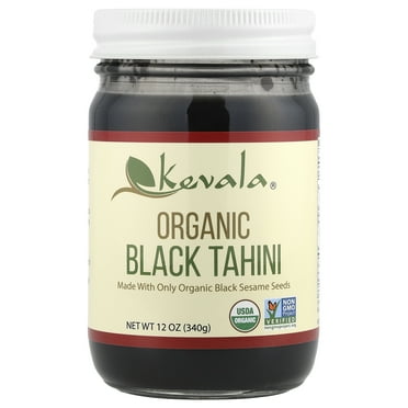 Kevala Organic Black Sesame OKA4 Tahini - 12 oz - 340g - Roasted Black ...