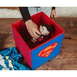 DC Comics Superman Logo Storage Bin Cube Organizer | 11 Inches ...