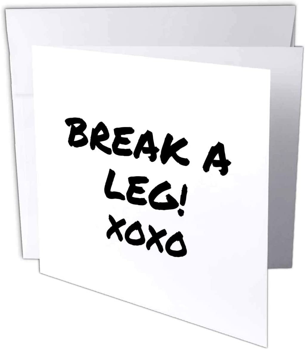 Break a Leg XOXO Actor, Show Business Good Luck Message - Greeting ...