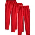 CUZIBR Mens Sweatpants 3 Pack Drawstring High Waist Casual Solid Color ...