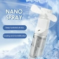 Democe Portable Misting Fan with Spray Water Mist Handheld Fan Foldable ...