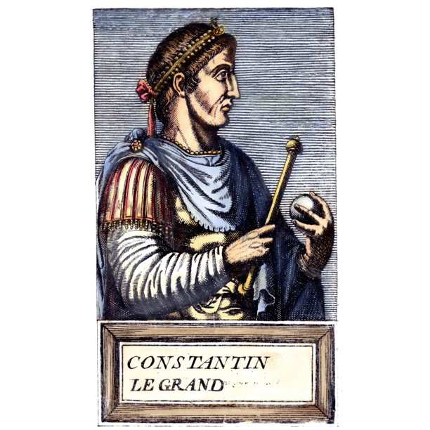 Constantine I (D. 337). /Nconstantine The Great. Roman Emperor, 306-337 ...
