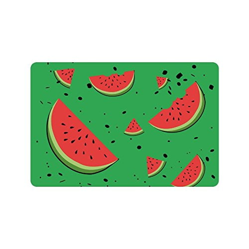 MKHERT Fruits Watermelon Watercolor Doormat Rug Home Decor Floor Mat ...