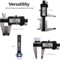 NEIKO 6 Inches Digital Caliper, Stainless Steel, Large LCD, Metric ...