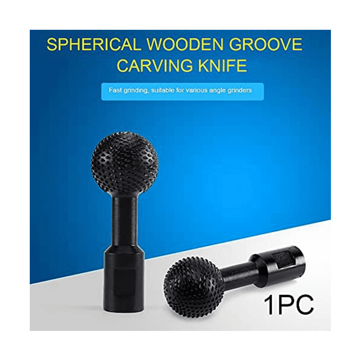 Rotary Wood Engraving Tool 1.57" Sphere Wood Grinder Attachment ...