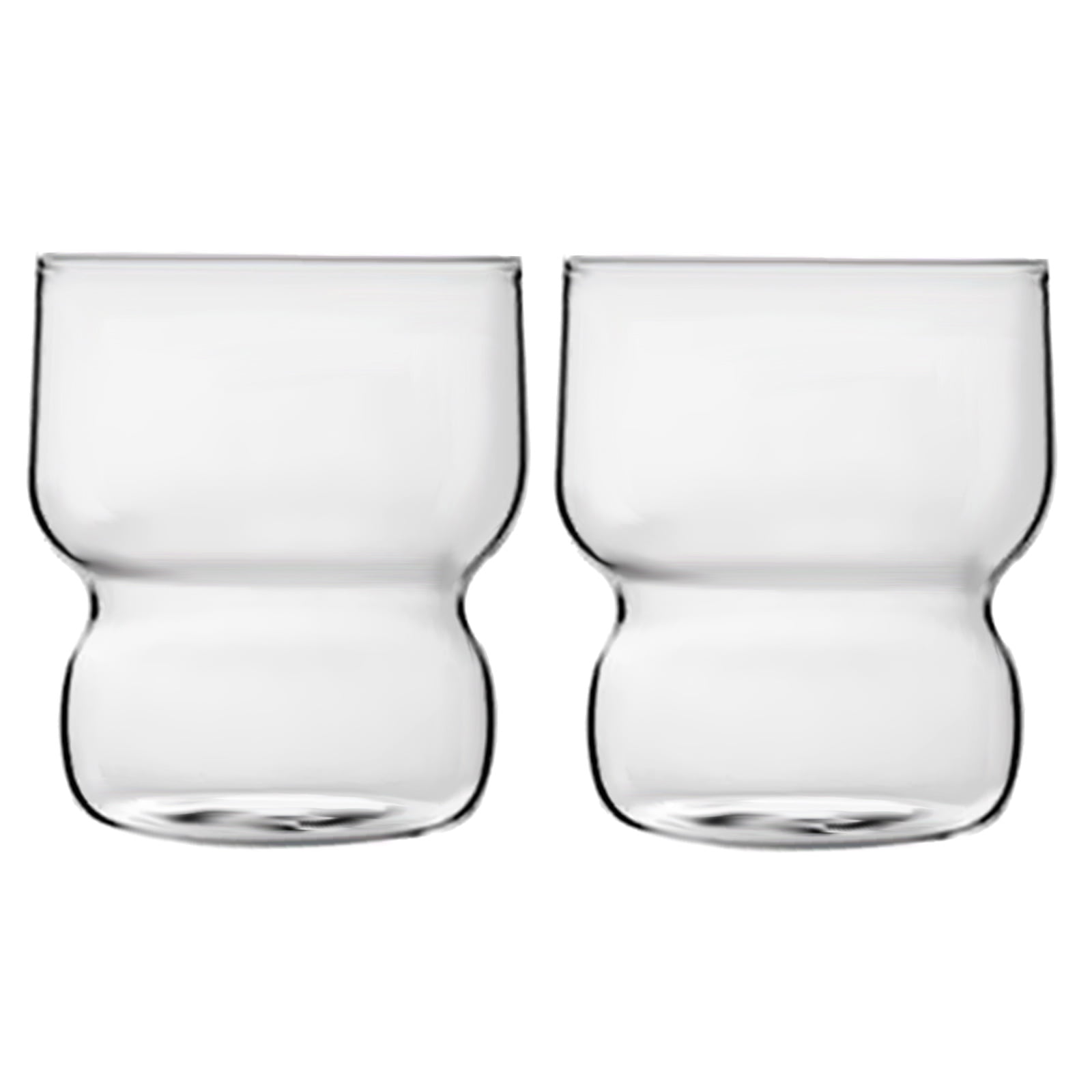 Simple Striped Flat Glass Drink Cup Soda Drink Water Cup Cold Brew ...