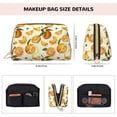 Cute Orange Honey Bee Makeup Bag, Large Capacity Cosmetic Bag Portable ...