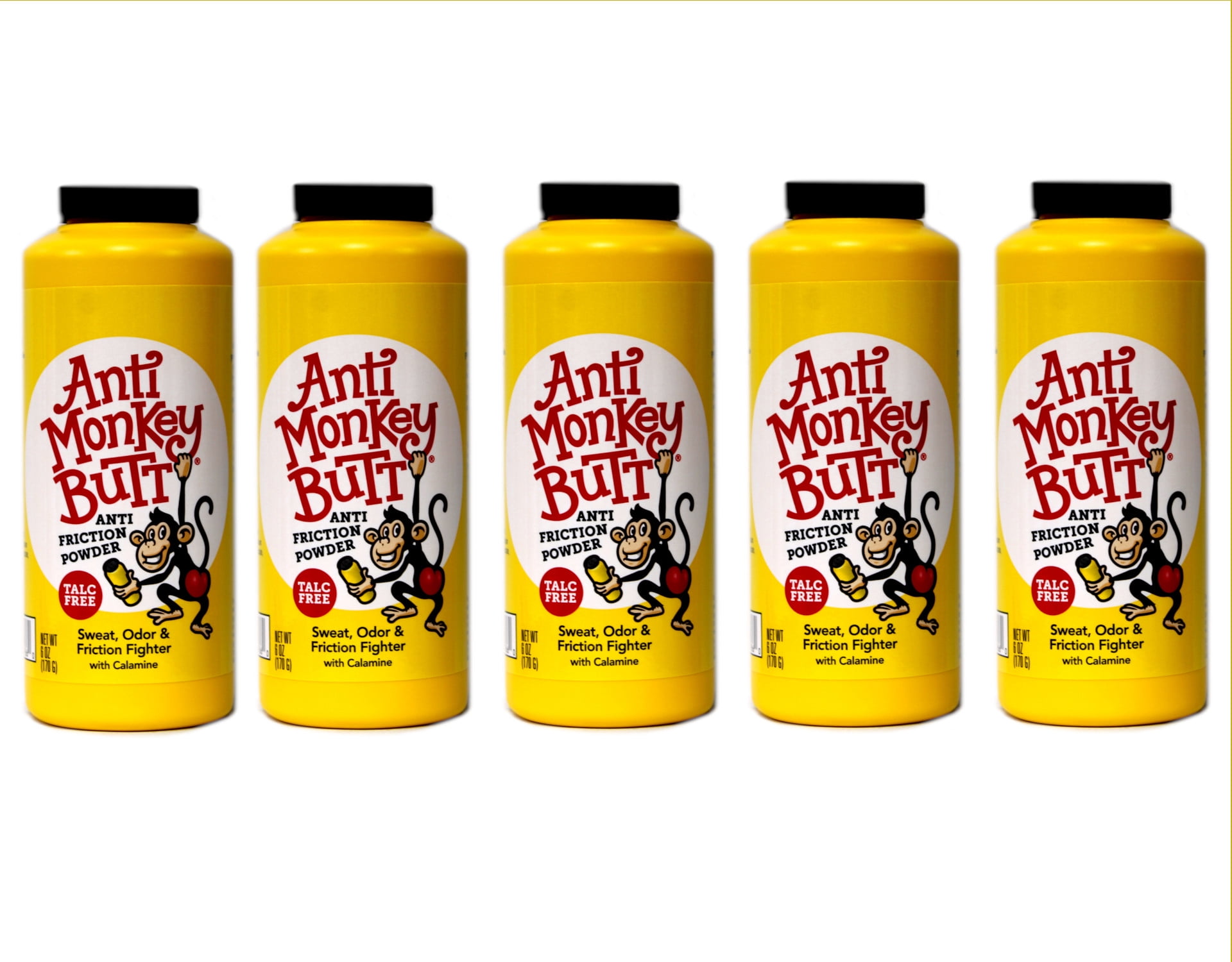 5 Pack Anti Monkey Butt Powder w/ Calamine Powder 6oz - Walmart.com