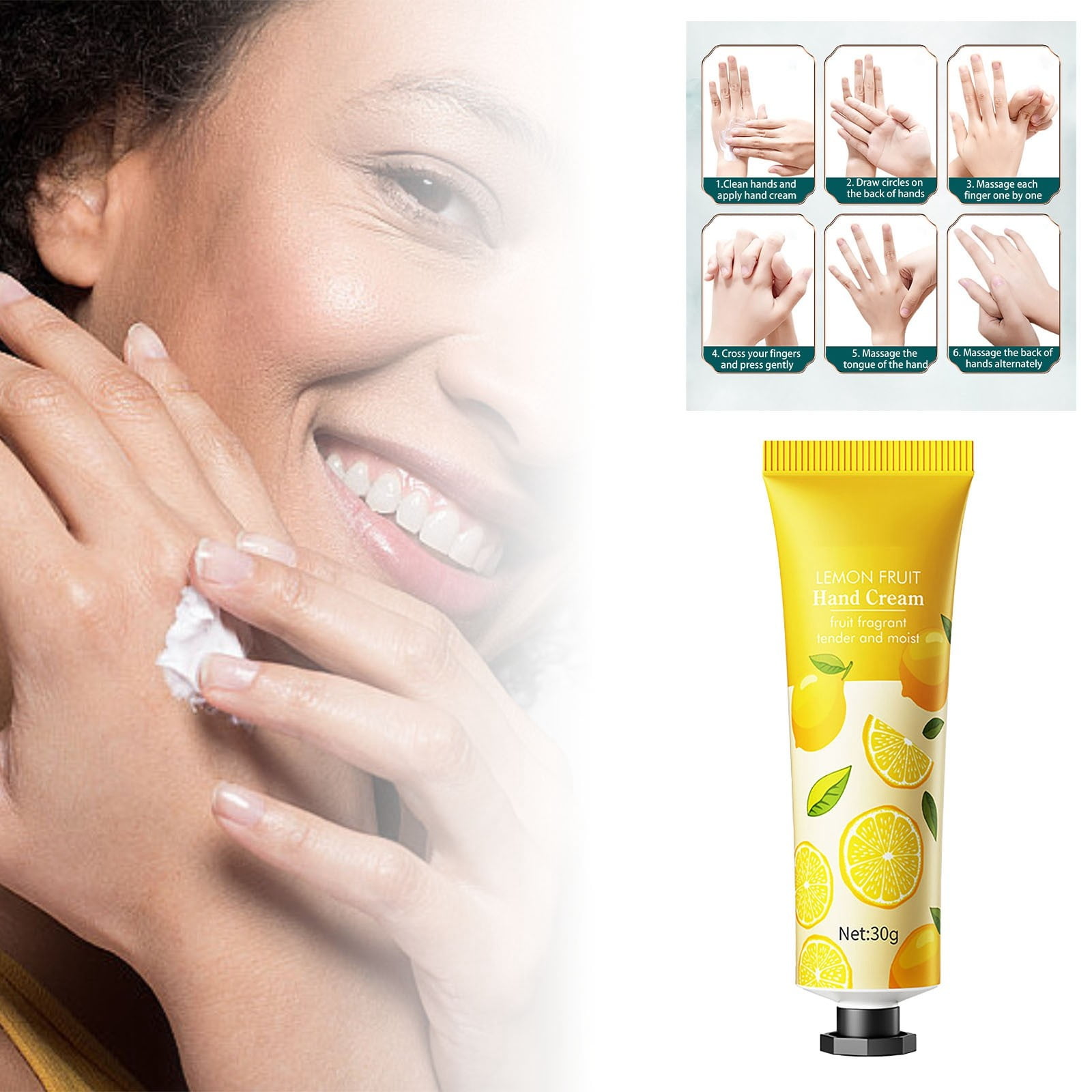 Travel Size Portable Skin Moisturizer 30g Hand Fruit Rose Chamomile ...