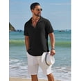COOFANDY Men Casual Button Down Short Sleeve Shirts Summer Beach ...