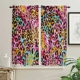 Colorful Leopard Print Curtains For Living Room Bedroom Window ...