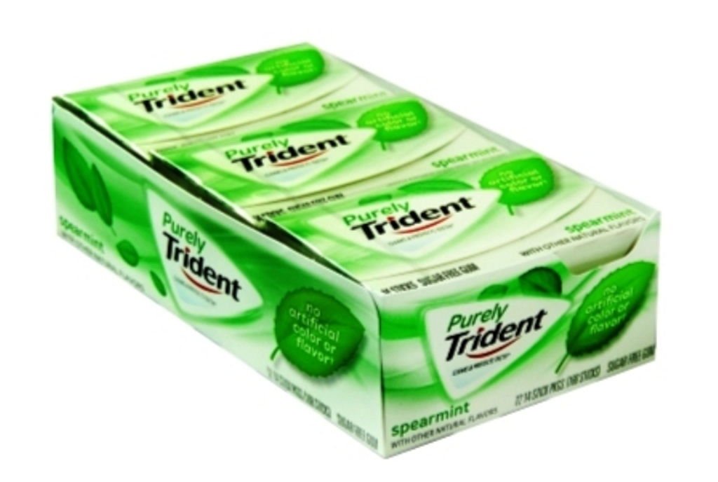 Purely Trident Peppermint 12/14 Pcs, 12 count - Walmart.com