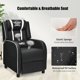 Gymax Massage Racing Single Lounge Sofa Gaming Recliner Chair Home ...