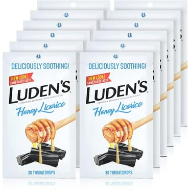 Luden's Wild Cherry Cough Drops Throat Drops 30 Count New Look! Fresh ...