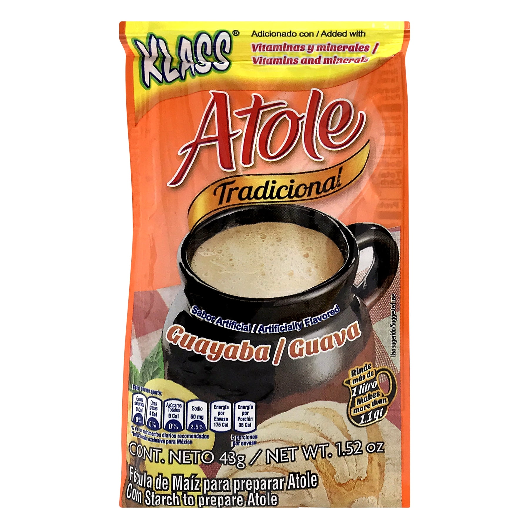 Klass Atole Guava, 1.52 OZ - Walmart.com