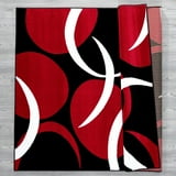 Luxe Weavers Modern Geometric Red 2x7 Area Rug, Non-Fading Abstract ...